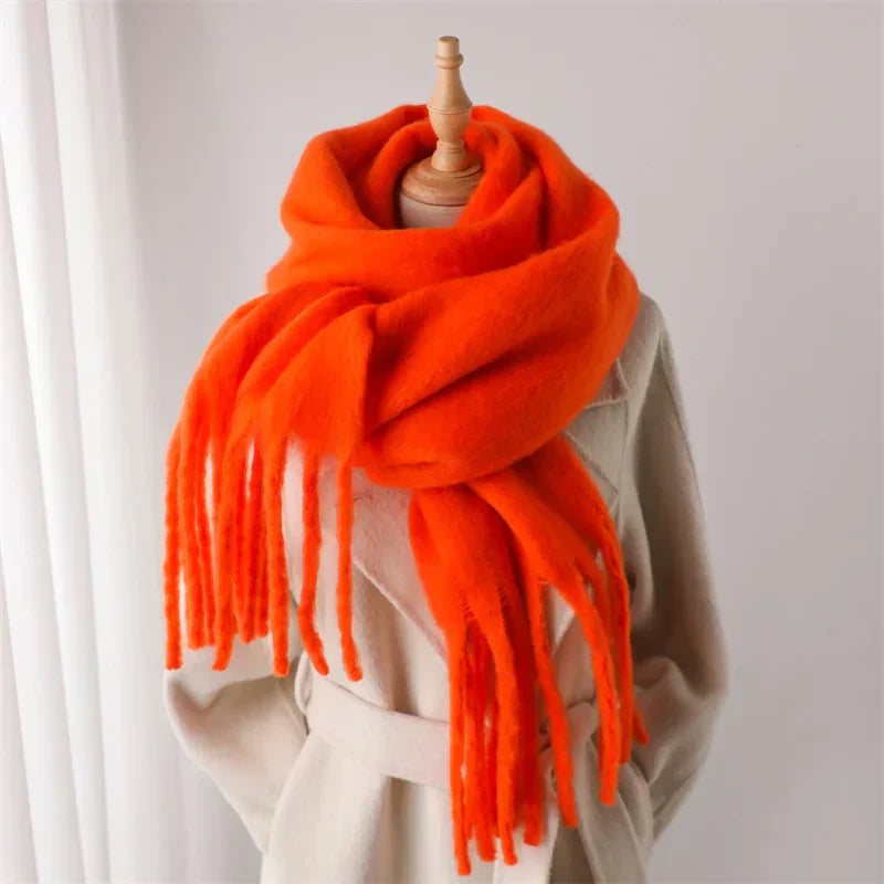 Chunky Scarf | Large | Tassel | Winter Scarf | Scarves for Women ...