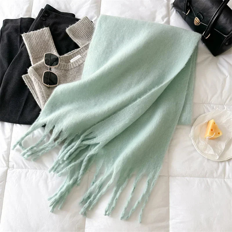 Chunky Scarf | Large | Tassel | Winter Scarf | Scarves for Women ...