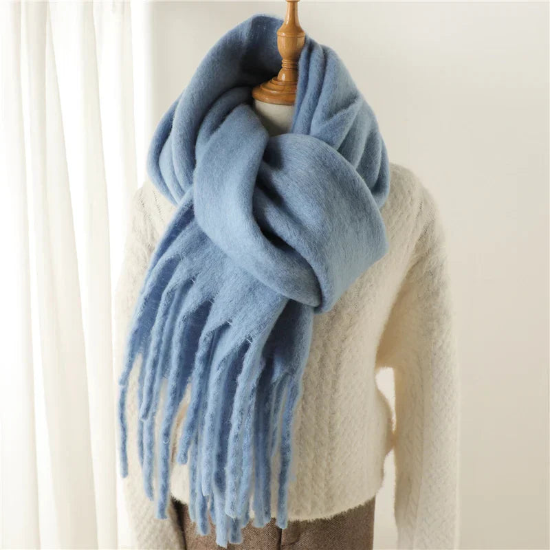 Chunky Scarf | Large | Tassel | Winter Scarf | Scarves for Women ...
